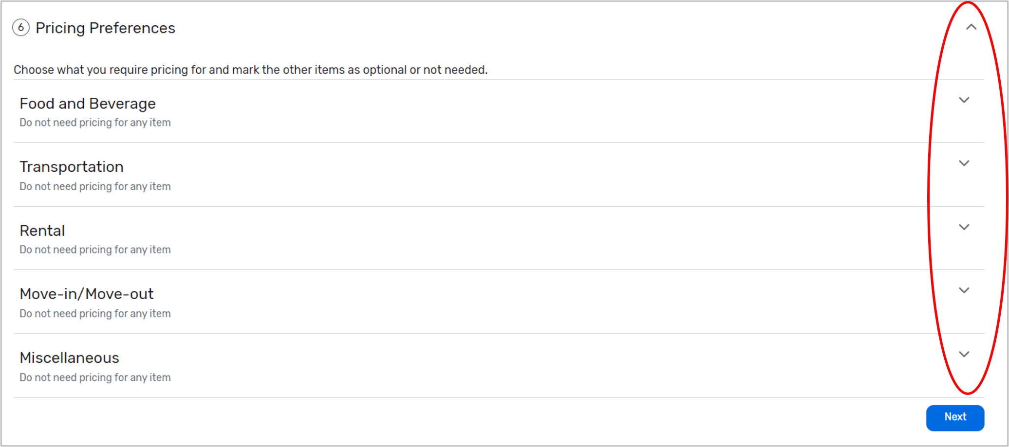 (3) Create an RFP- Pricing Preferences and Custom Questions – Sandbox 2025